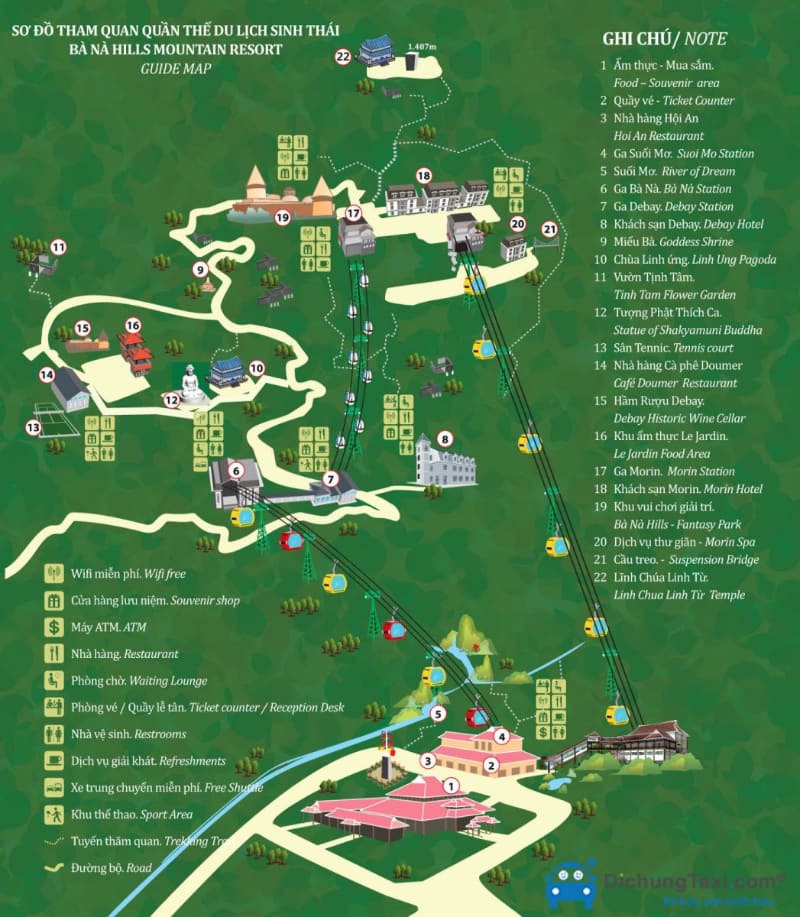 Da Nang Tourist Map 2019